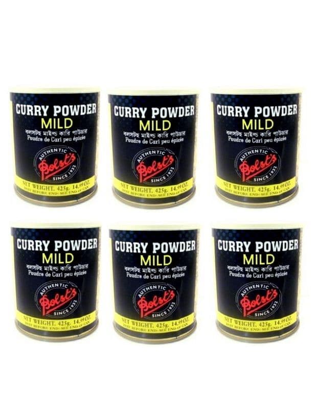 BULK BUY/CASE - Bolsts Mild Curry Powder 6 x 425g Tins