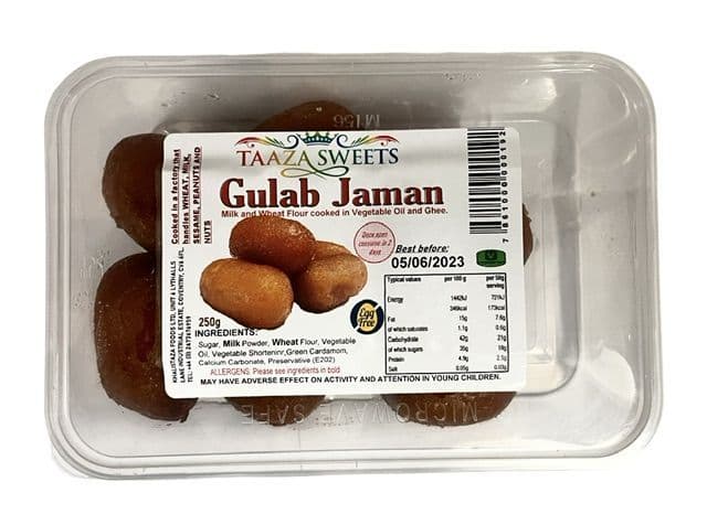 Gulab Jaman by Taaza Sweets | Buy Online at The Asian Cookshop.