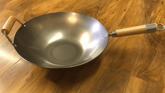 Heavy Duty Large Chinese Carbon Steel Wok (With Tempura Rack) | Buy ...