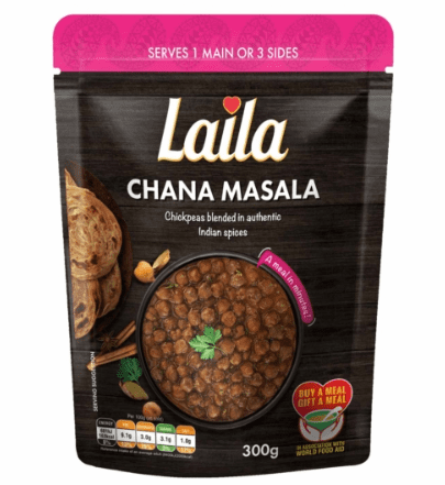 Laila Chana Masala (Ready Meal) | Buy Online at the Asian Cookshop