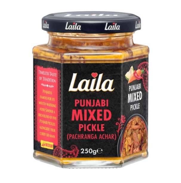 Laila Mixed Pickle (Punjabi Pachranga Achar) | Buy Online at the Asian ...