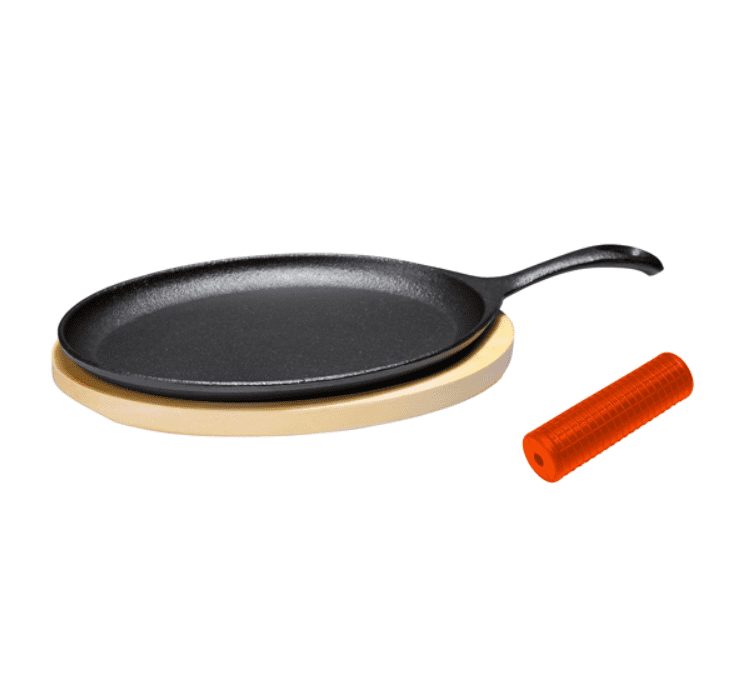 Large Cast Iron Skillet with Handle & Stand (Comal Griddle) | Buy ...