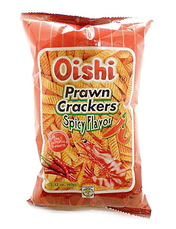 Oishi Spicy Prawn Crackers | Buy Online at the Asian Cookshop