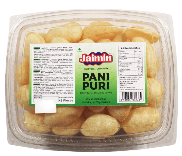 Pani Puri Shells (Gol Gappa) (Pushka) | Buy Online at the Asian Cookshop