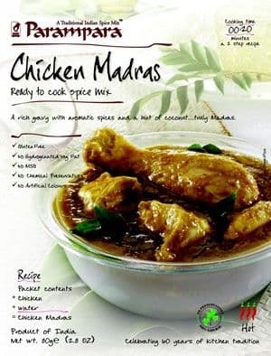 Parampara Chicken Madras Mix | Buy Online at the Asian Cookshop