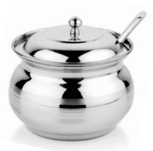 Stainless Steel Serving Pot (with Spoon & Lid) | Buy Online at the ...