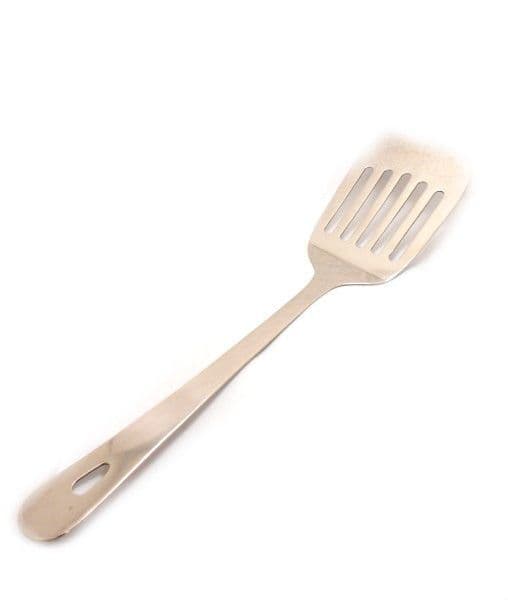 Stainless Steel Slotted Turner | Buy Online at the Asian Cookshop