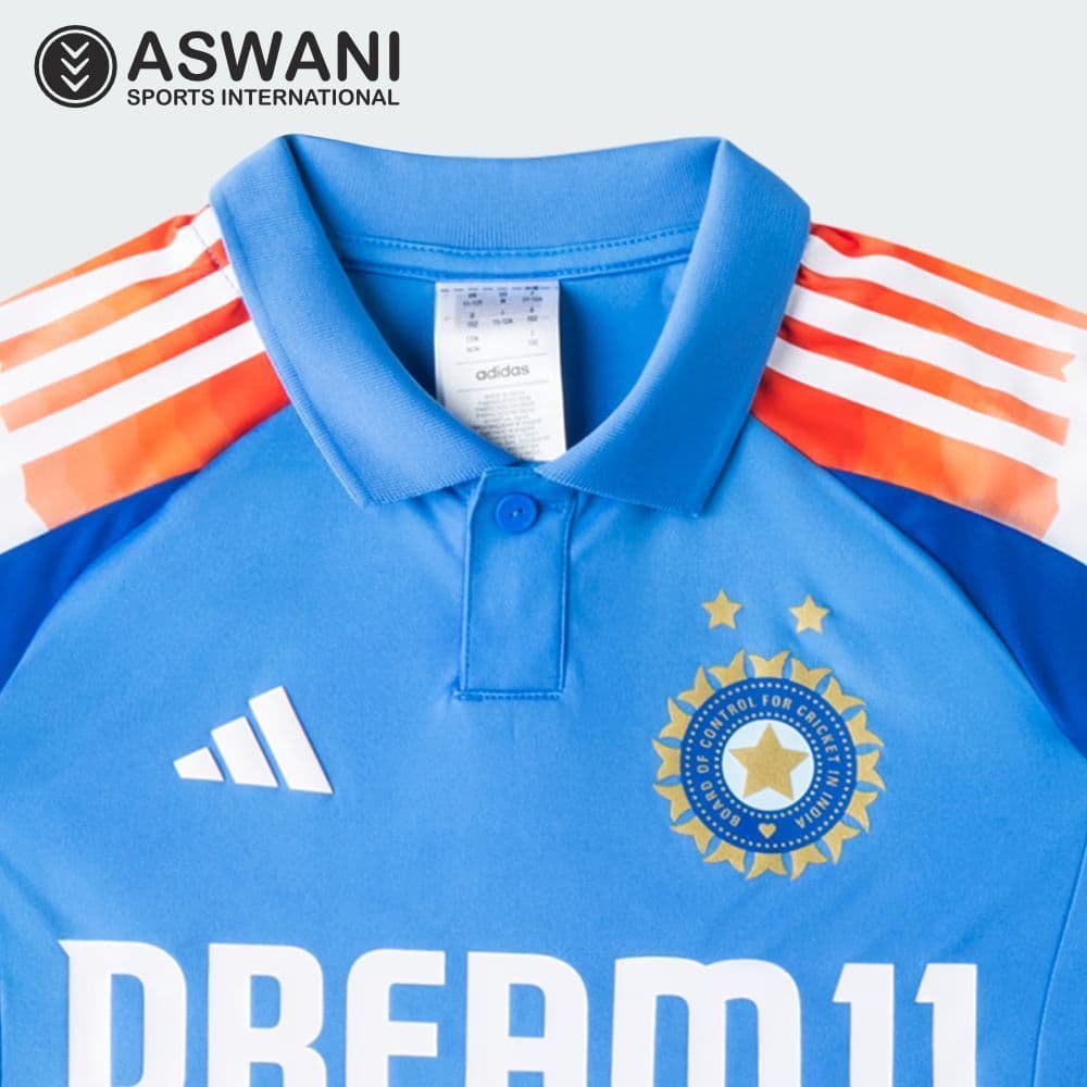 adidas India Cricket Kids Jersey One Day ODI Replica Edition Match Shirt 2025