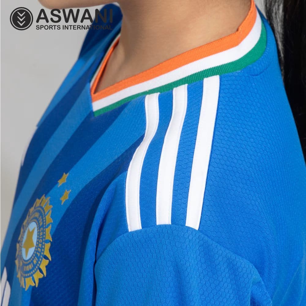 adidas India Cricket Kids Jersey T20 Apollo Tyres Replica Edition Shirt ...