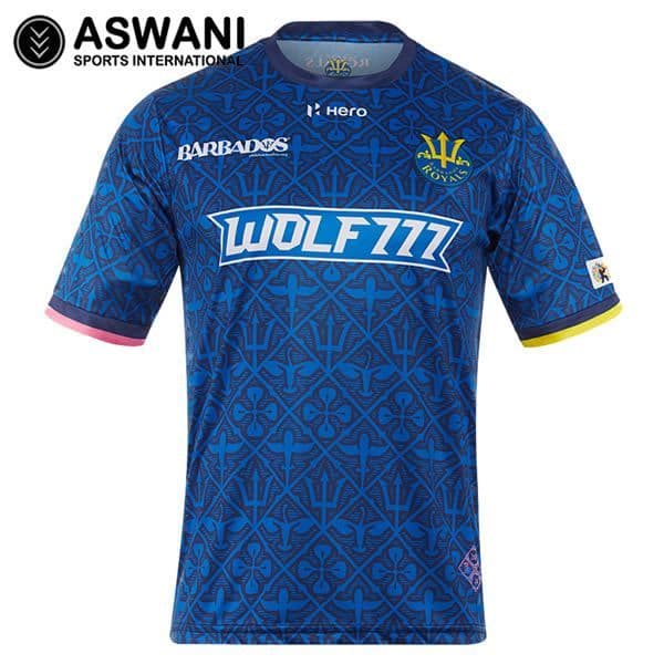 Barbados Royals Match Jersey CPL Replica Edition Shirt 2021 Short ...