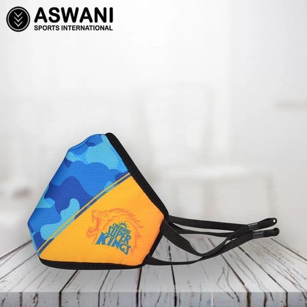 Chennai Super Kings CSK Official IPL Face Mask Camo