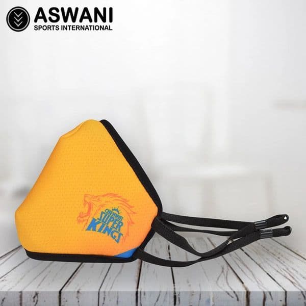 Chennai Super Kings CSK Official IPL Face Mask Yellow