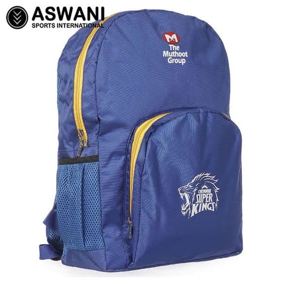 Chennai Super Kings CSK Official IPL Travel Backpack