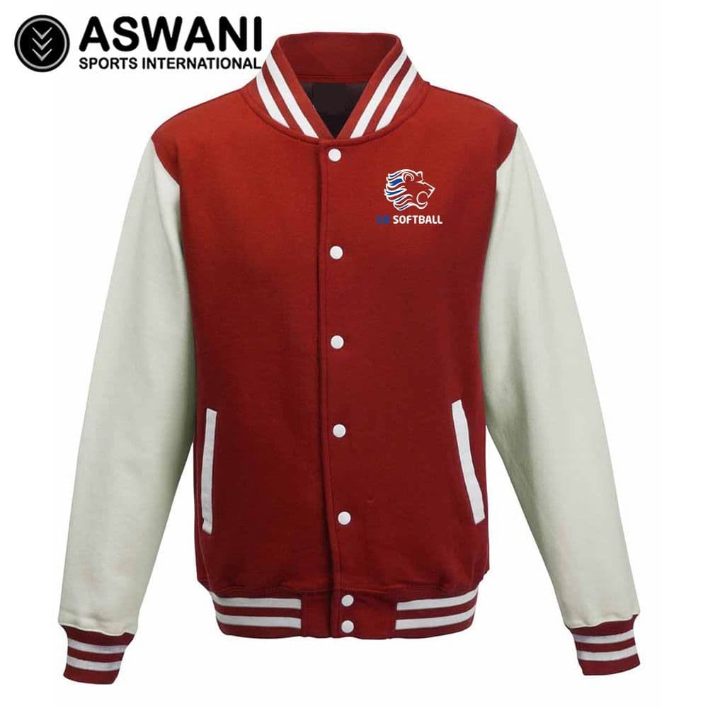 Great Britain Softball Supporters Varsity Jacket - Red/White