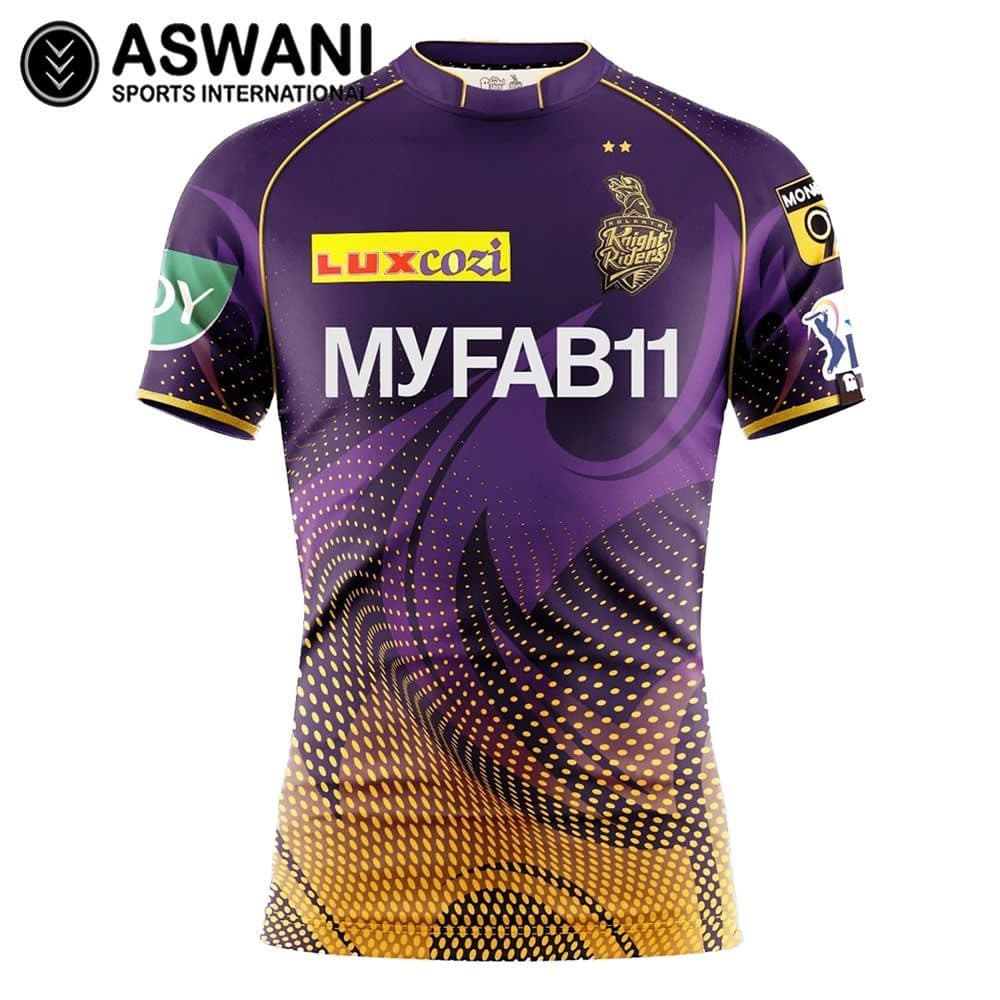 Kolkata Knight Riders Match Jersey KKR Replica Edition Shirt Tata IPL 2023