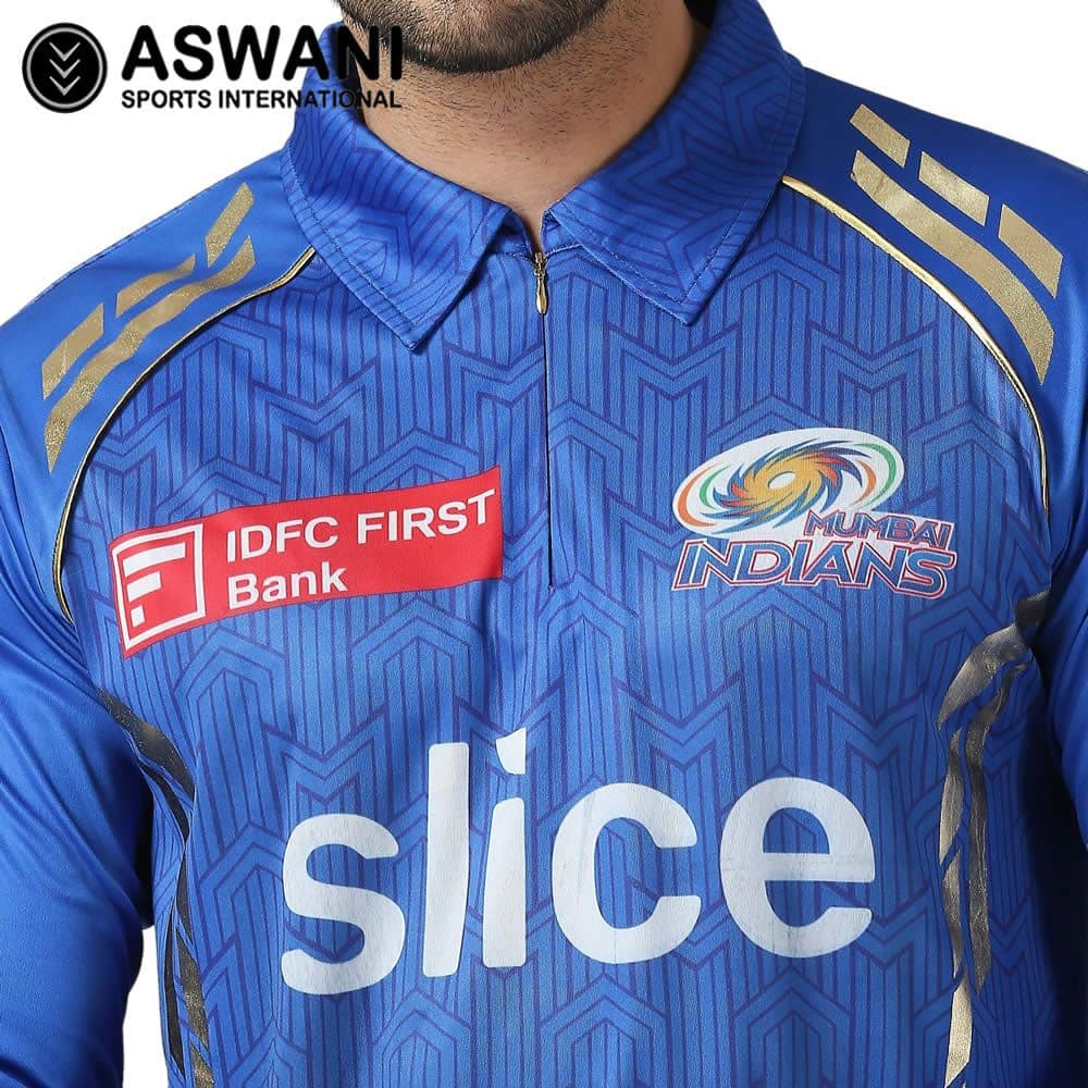 Mumbai Indians Match Jersey MI Mens Player Edition Shirt Tata IPL 2024 ...