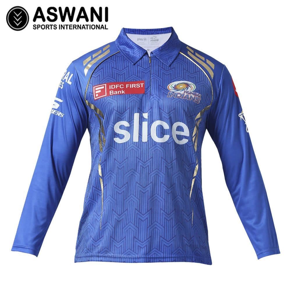 Mumbai Indians Match Jersey MI Mens Player Edition Shirt Tata IPL 2024 ...