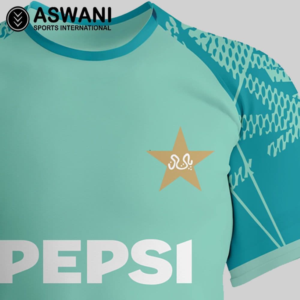 Pakistan Cricket Training Jersey Matrix T20 World Cup Practice Shirt 2024
