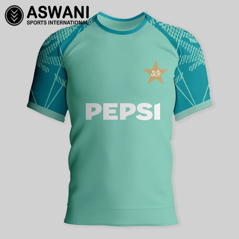 Pakistan Cricket Training Jersey Matrix T20 World Cup Practice Shirt 2024