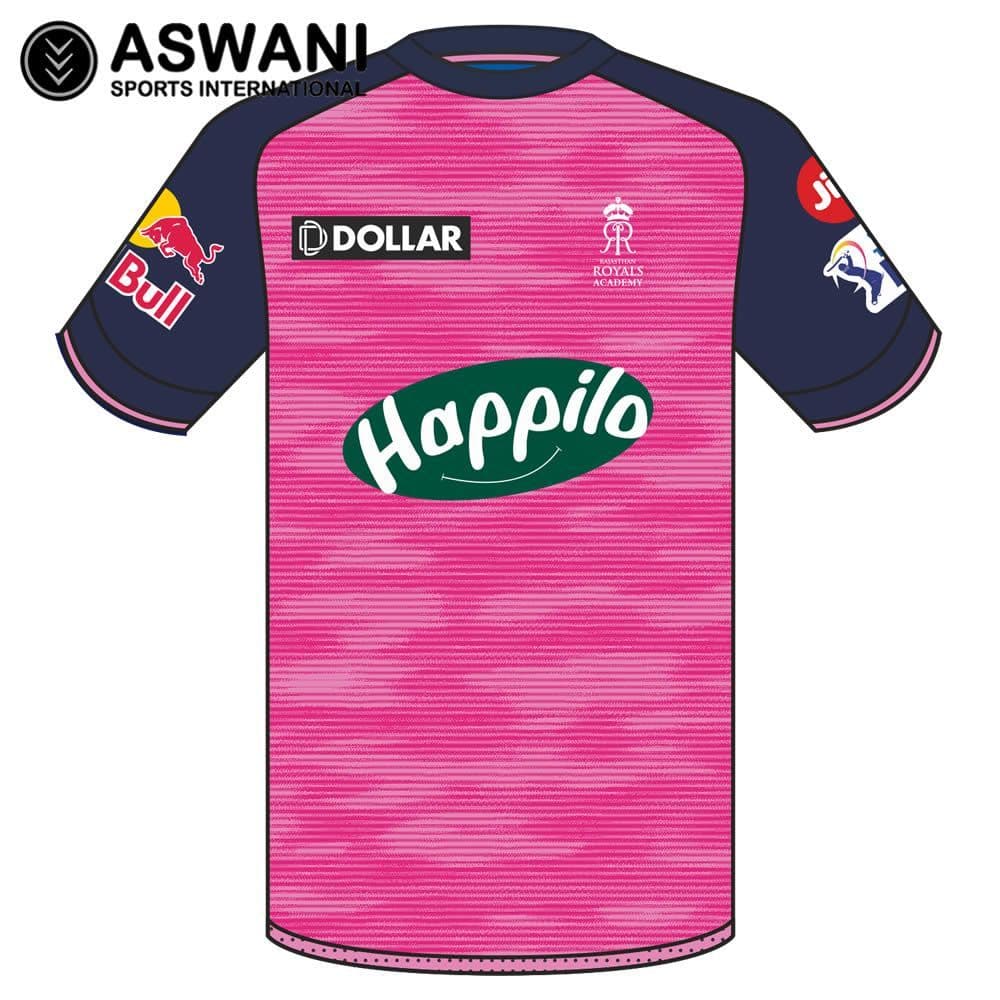 Rajasthan Royals Match Jersey RR Kids BUTTLER Replica Shirt Tata IPL 2022