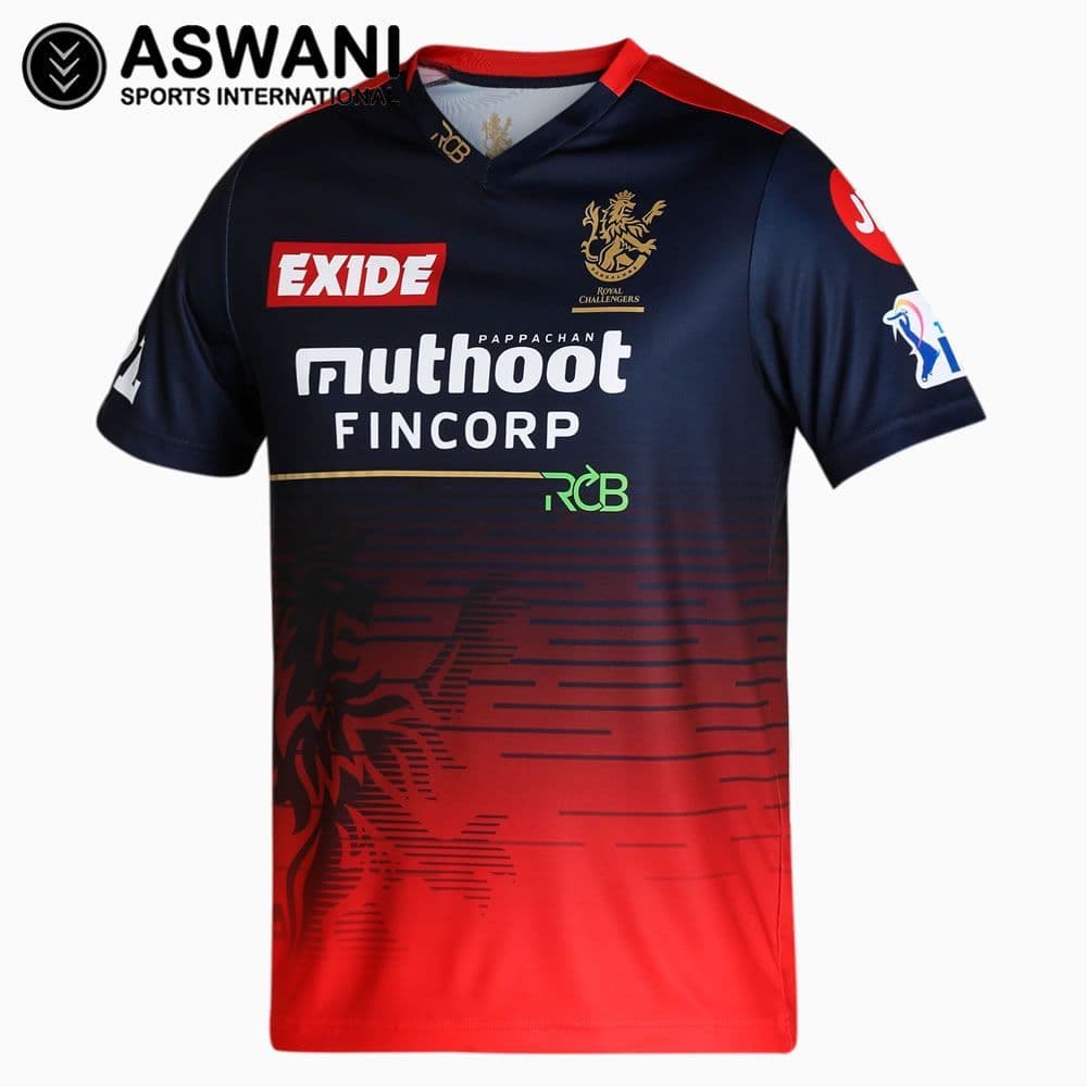 Royal Challengers Bangalore Match Jersey RCB Kids Replica Shirt Tata ...