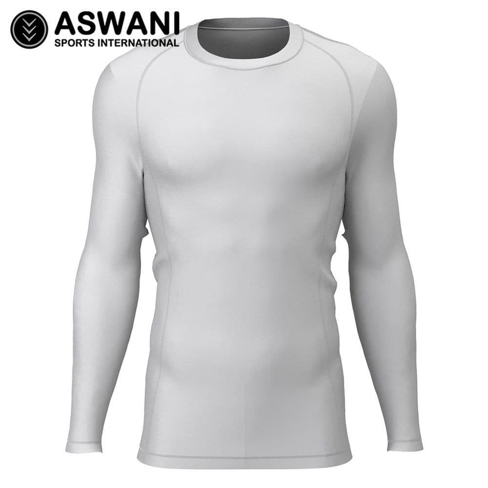 Usk Cricket Club Long Sleeve Performance Baselayer Unisex White