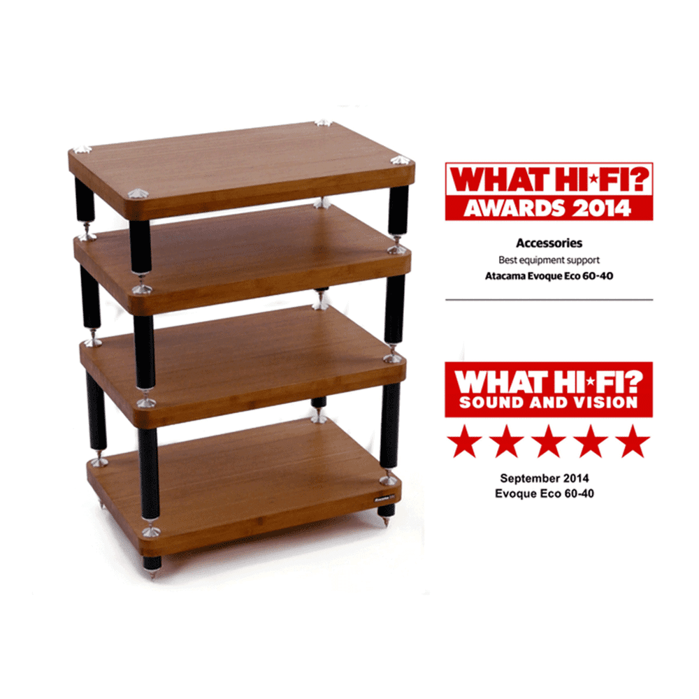 Atacama Evoque Eco 60-40 Dark Bamboo Rack | Hi-Fi Rack | Audio Emotion
