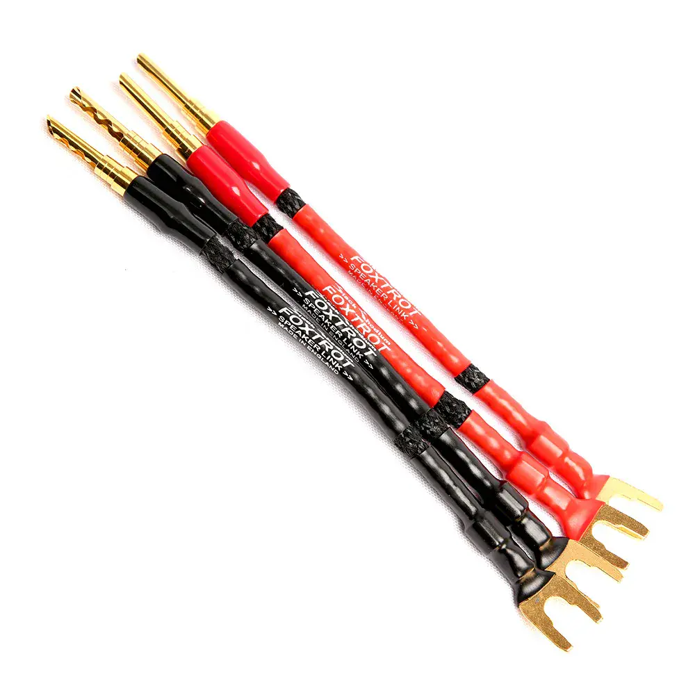Black Rhodium TWIST Bi-Wire LS Speaker Cables - Gold Plated 4mm Plugs ...