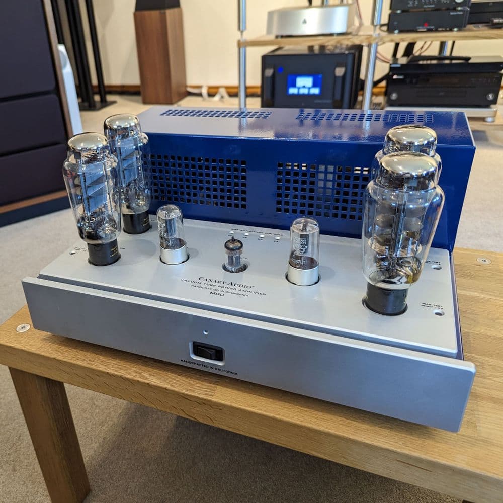 Canary Audio M90 Power Amplifier w/ Quad set Emission Labs 300B Valves ...