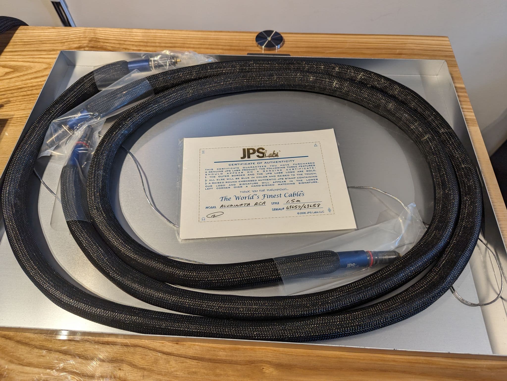 JPS Labs Aluminata RCA Interconnect 1.5m | Preowned | Audio Emotion