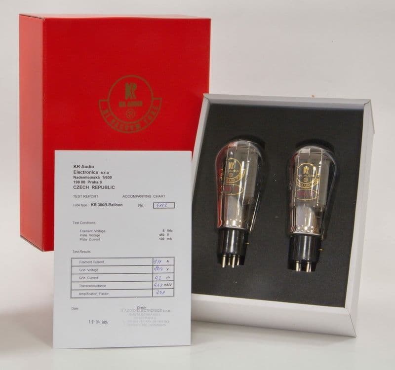 KR Audio 300B Balloon - Pair 2 matched tubes/valves | Audio Emotion