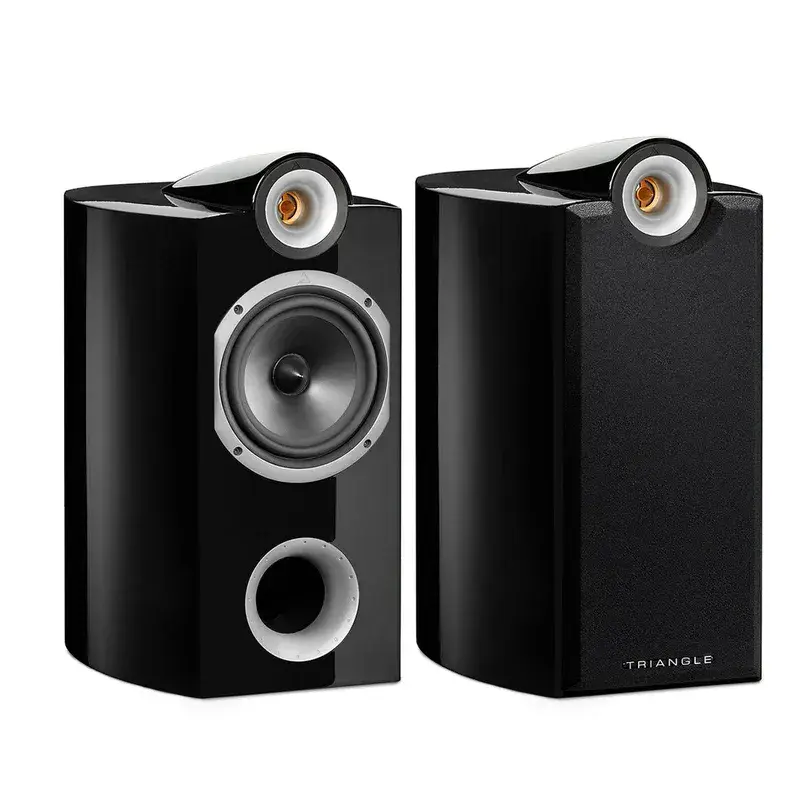 Triangle Theta Signature Bookshelf Speakers - Gloss Black | Audio ...