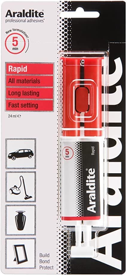 Araldite 2-Part Rapid Epoxy Syringe 24ml