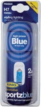 Ring Sportz Blue H7 Upgrade Bulb