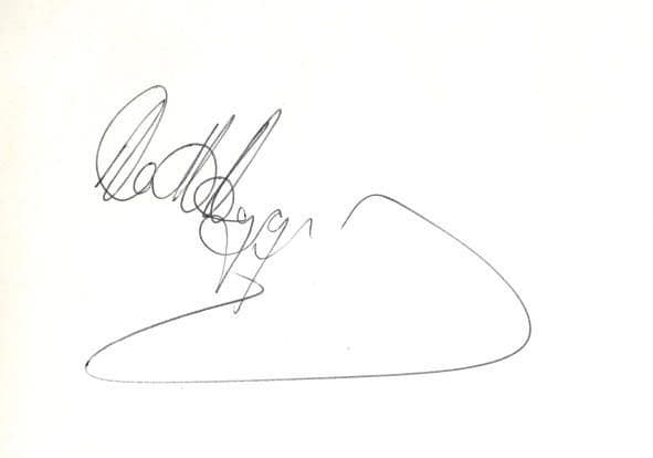 Alex Higgins Autograph