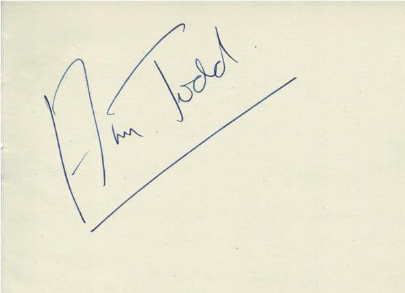 Ann Todd Autograph Display