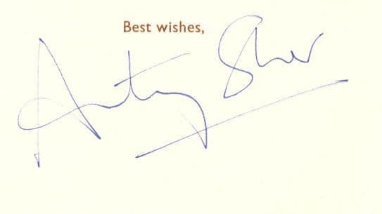 Anthony Sher Autograph Display