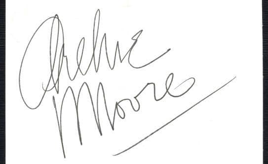 Archie Moore Autograph Display