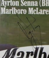 Ayrton Senna Autograph Signed Photo