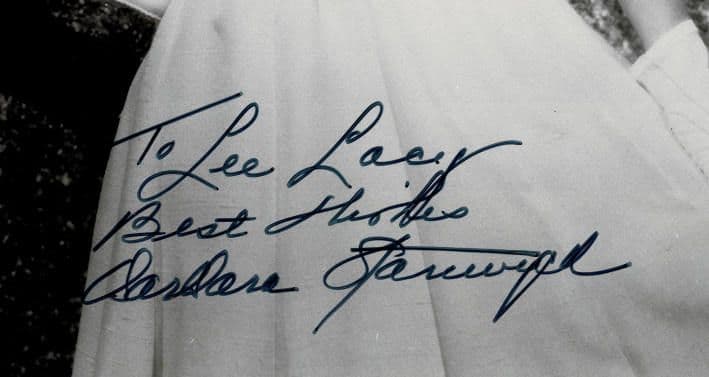 Barbara Stanwyck Autograph Signed Photo
