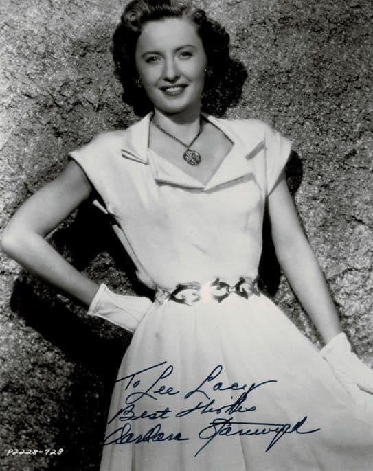 Barbara Stanwyck Autograph Signed Photo