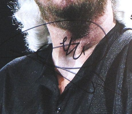Barry Gibb Autograph Photo Signed