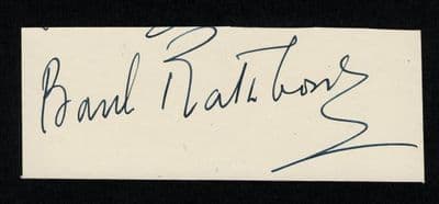 Basil Rathbone Autograph Signed - Sherlock Holmes