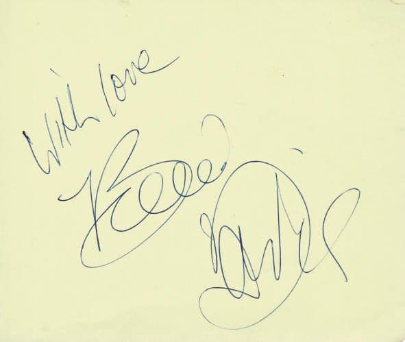 Billie Davis Autograph