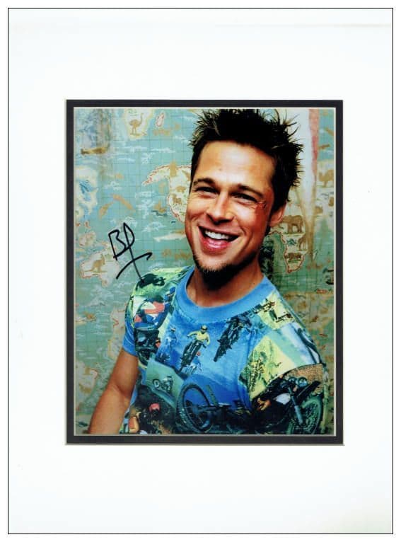 Brad Pitt Autograph Signed Photo - Fight Club