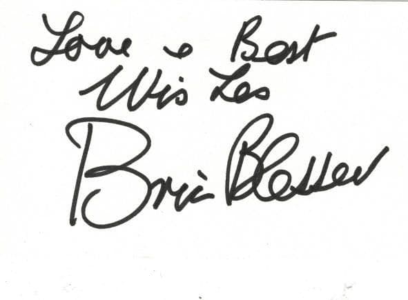Brian Blessed Autograph Display
