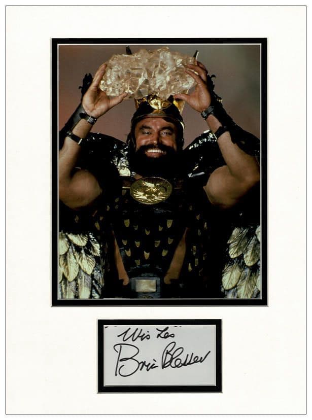 Brian Blessed Autograph Display