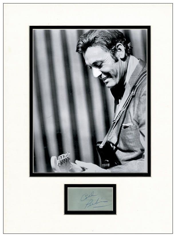 Carl Perkins Autograph Display
