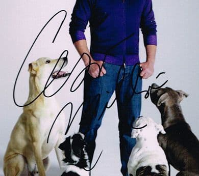 Cesar Millan Autograph Signed Photo - The Dog Whisperer