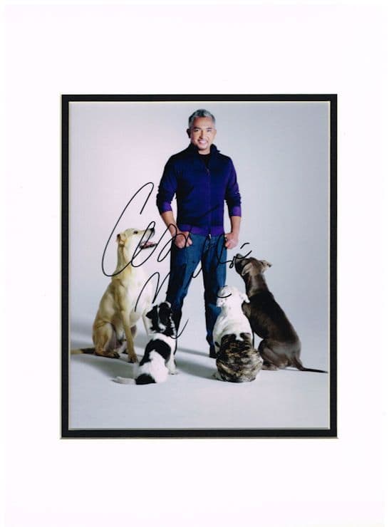 Cesar Millan Autograph Signed Photo - The Dog Whisperer